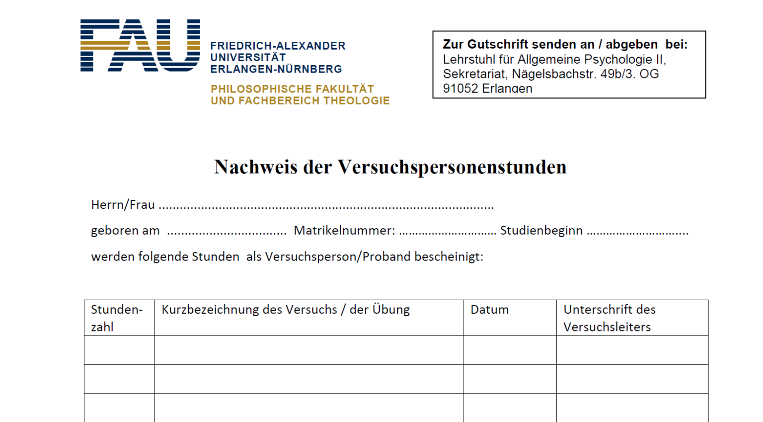 Teilnahme an Studien - neuer Ordner in StudON! - IFP – Institut für ...